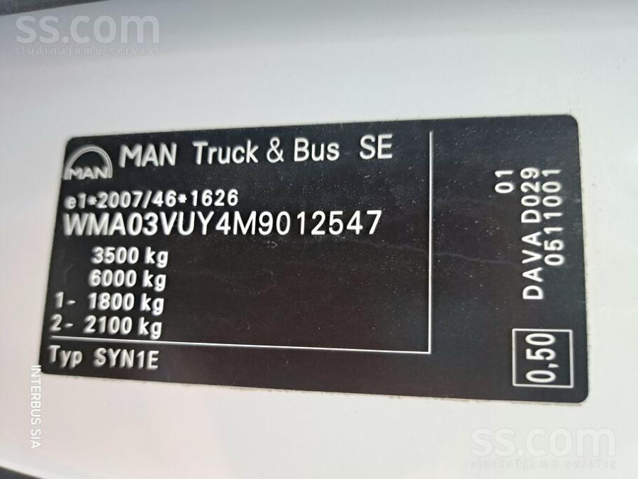White Volkswagen Crafter 2021 in Riga, with an engine capacity of 2.00 L and mileage of 0 thousand km for 27225 €, photo 35 on AUTOMOTO.COM.LV