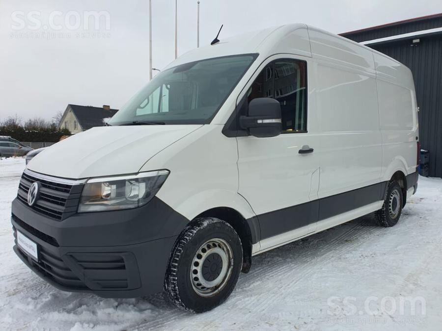 White Volkswagen Crafter 2021 in Jelgava, with an engine capacity of 2.00 L and mileage of 124 thousand km for 16000 €, photo 1 on AUTOMOTO.COM.LV