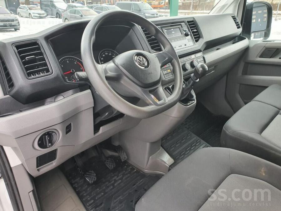 White Volkswagen Crafter 2021 in Jelgava, with an engine capacity of 2.00 L and mileage of 124 thousand km for 16000 €, photo 12 on AUTOMOTO.COM.LV