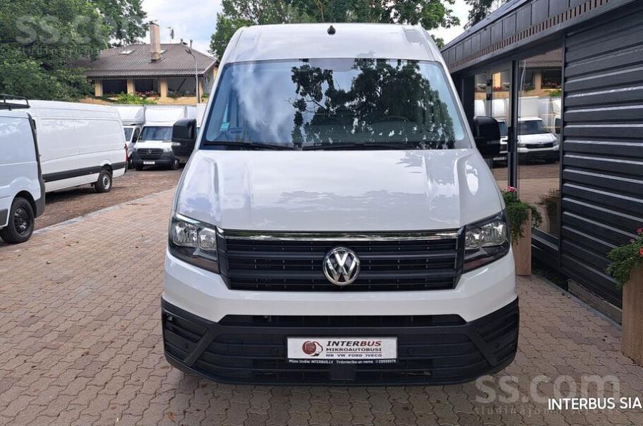 White Volkswagen Crafter 2021 in Riga, with an engine capacity of 2.00 L and mileage of 0 thousand km for 21175 €, photo 3 on AUTOMOTO.COM.LV