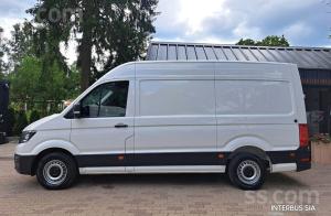 White Volkswagen Crafter 2021 in Riga, with an engine capacity of 2.00 L and mileage of 0 thousand km for 21175 €, photo 6 on AUTOMOTO.COM.LV