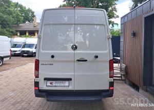 White Volkswagen Crafter 2021 in Riga, with an engine capacity of 2.00 L and mileage of 0 thousand km for 21175 €, photo 8 on AUTOMOTO.COM.LV