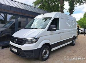 White Volkswagen Crafter 2021 in Riga, with an engine capacity of 2.00 L and mileage of 0 thousand km for 21175 €, photo 11 on AUTOMOTO.COM.LV