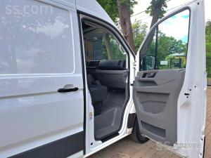 White Volkswagen Crafter 2021 in Riga, with an engine capacity of 2.00 L and mileage of 0 thousand km for 21175 €, photo 12 on AUTOMOTO.COM.LV