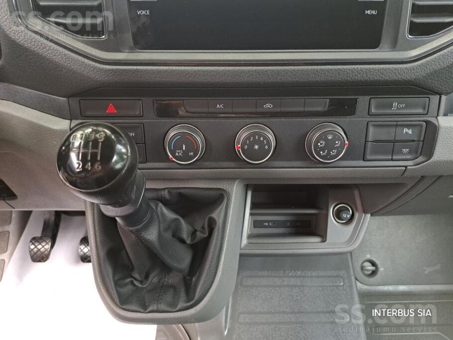 White Volkswagen Crafter 2021 in Riga, with an engine capacity of 2.00 L and mileage of 0 thousand km for 21175 €, photo 16 on AUTOMOTO.COM.LV