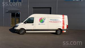 White Volkswagen Crafter 2022 in Riga, with an engine capacity of 2.00 L and mileage of 105 thousand km for 28000 €, photo 5 on AUTOMOTO.COM.LV