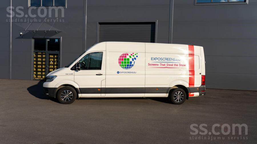 White Volkswagen Crafter 2022 in Riga, with an engine capacity of 2.00 L and mileage of 105 thousand km for 28000 €, photo 5 on AUTOMOTO.COM.LV