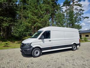 White Volkswagen Crafter 2023 in Valka, with an engine capacity of 2.00 L and mileage of 12 thousand km for 33999 €, photo 3 on AUTOMOTO.COM.LV