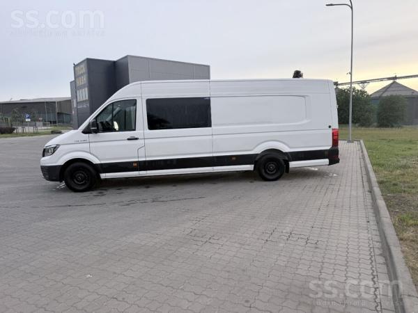 White Volkswagen Crafter 2024 in Liepaja, with an engine capacity of 2.00 L and mileage of 209 thousand km for 55995 €, photo 4 on AUTOMOTO.COM.LV