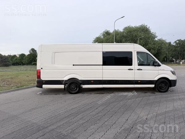 White Volkswagen Crafter 2024 in Liepaja, with an engine capacity of 2.00 L and mileage of 209 thousand km for 55995 €, photo 5 on AUTOMOTO.COM.LV