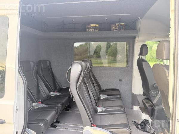 White Volkswagen Crafter 2024 in Liepaja, with an engine capacity of 2.00 L and mileage of 209 thousand km for 55995 €, photo 9 on AUTOMOTO.COM.LV