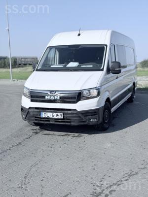 White Volkswagen Crafter 2024 in Liepaja, with an engine capacity of 2.00 L and mileage of 209 thousand km for 42995 €, photo 1 on AUTOMOTO.COM.LV