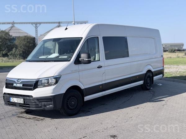 White Volkswagen Crafter 2024 in Liepaja, with an engine capacity of 2.00 L and mileage of 209 thousand km for 42995 €, photo 3 on AUTOMOTO.COM.LV