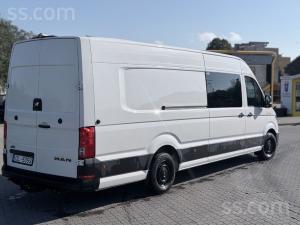 White Volkswagen Crafter 2024 in Liepaja, with an engine capacity of 2.00 L and mileage of 209 thousand km for 42995 €, photo 6 on AUTOMOTO.COM.LV