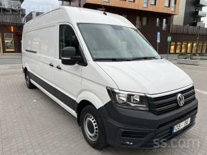 White Volkswagen Crafter 2024 in Riga, with an engine capacity of 2.00 L and mileage of 77 thousand km for 34700 €, photo 4 on AUTOMOTO.COM.LV