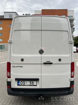 White Volkswagen Crafter 2024 in Riga, with an engine capacity of 2.00 L and mileage of 77 thousand km for 34700 €, photo 7 on AUTOMOTO.COM.LV