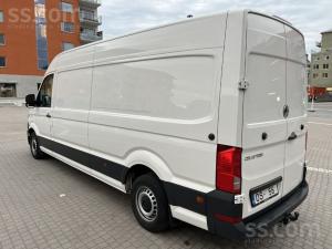 White Volkswagen Crafter 2024 in Riga, with an engine capacity of 2.00 L and mileage of 77 thousand km for 34700 €, photo 8 on AUTOMOTO.COM.LV