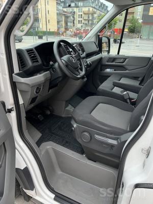 White Volkswagen Crafter 2024 in Riga, with an engine capacity of 2.00 L and mileage of 77 thousand km for 34700 €, photo 11 on AUTOMOTO.COM.LV