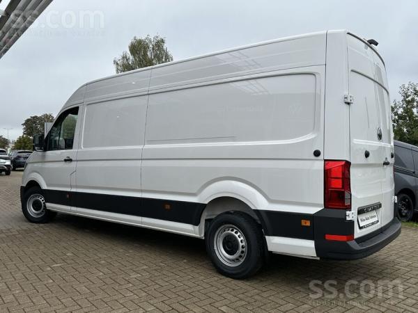 White Volkswagen Crafter 2024 in Valmiera, with an engine capacity of 2.00 L and mileage of 12 thousand km for 42000 €, photo 2 on AUTOMOTO.COM.LV