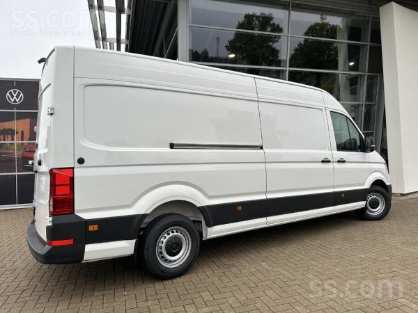 White Volkswagen Crafter 2024 in Valmiera, with an engine capacity of 2.00 L and mileage of 12 thousand km for 42000 €, photo 3 on AUTOMOTO.COM.LV