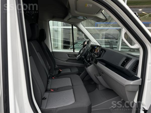 White Volkswagen Crafter 2024 in Valmiera, with an engine capacity of 2.00 L and mileage of 12 thousand km for 42000 €, photo 8 on AUTOMOTO.COM.LV