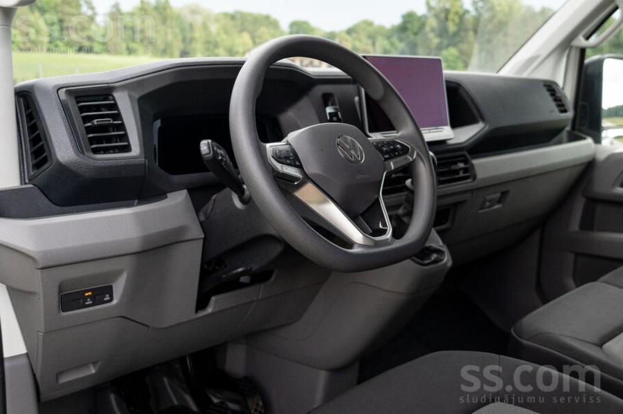 White Volkswagen Crafter 2024 in Cesis, with an engine capacity of 2.00 L and mileage of 69 thousand km for 36200 €, photo 12 on AUTOMOTO.COM.LV