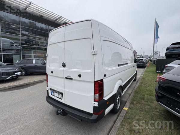 White Volkswagen Crafter 2025 in Riga, with an engine capacity of 2.00 L and mileage of 32 thousand km for 49900 €, photo 2 on AUTOMOTO.COM.LV
