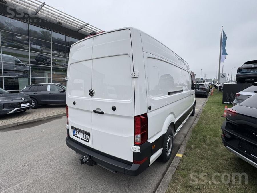 White Volkswagen Crafter 2025 in Riga, with an engine capacity of 2.00 L and mileage of 32 thousand km for 49900 €, photo 3 on AUTOMOTO.COM.LV