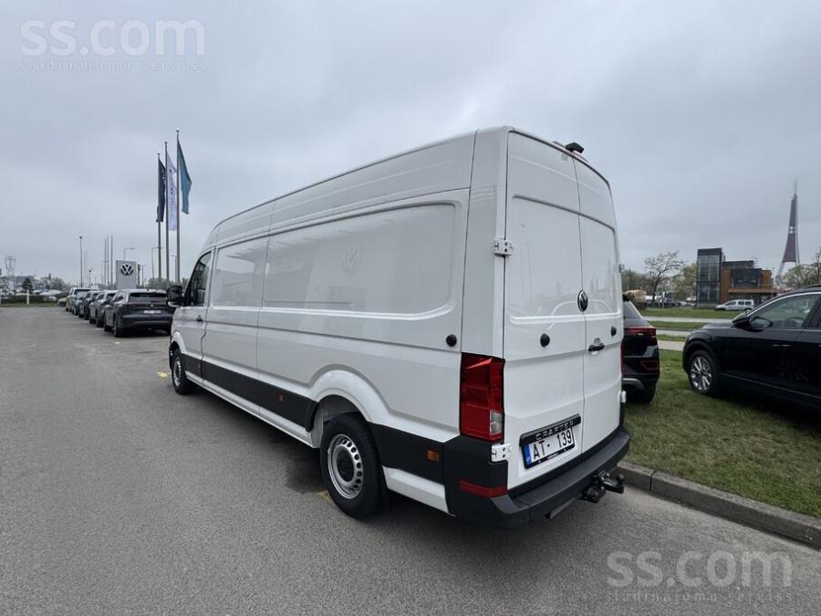 White Volkswagen Crafter 2025 in Riga, with an engine capacity of 2.00 L and mileage of 32 thousand km for 49900 €, photo 4 on AUTOMOTO.COM.LV