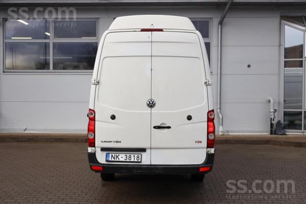 White Volkswagen Crafter 2013 in Riga, with an engine capacity of 2.00 L and mileage of 0 thousand km for 6995 €, photo 5 on AUTOMOTO.COM.LV