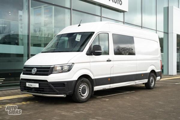 White Volkswagen Crafter 2019 in Vilnius, with an engine capacity of 2.00 L and mileage of 285 thousand km for 15950 €, photo 1 on AUTOMOTO.COM.LV