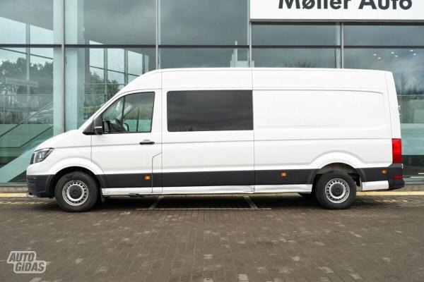 White Volkswagen Crafter 2019 in Vilnius, with an engine capacity of 2.00 L and mileage of 285 thousand km for 15950 €, photo 2 on AUTOMOTO.COM.LV
