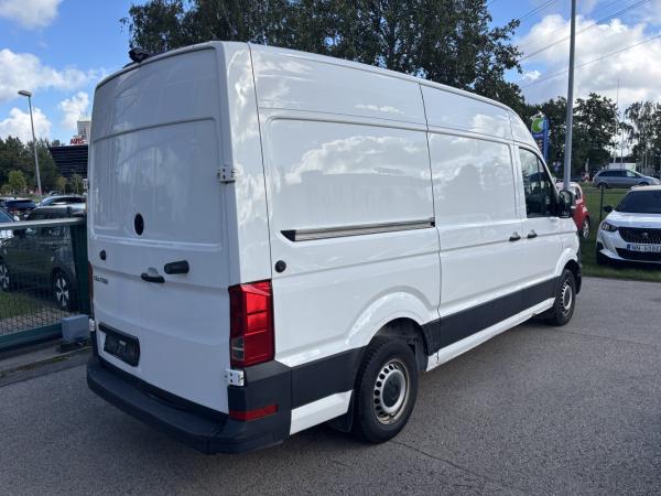 White Volkswagen Crafter 2021 in Riga, with an engine capacity of 2.00 L and mileage of 118 thousand km for 1590000 €, photo 2 on AUTOMOTO.COM.LV