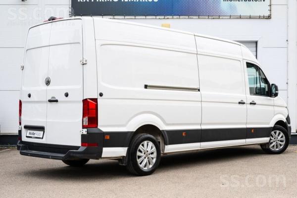 White Volkswagen Crafter 2021 in Riga, with an engine capacity of 2.00 L and mileage of 118 thousand km for 29950 €, photo 3 on AUTOMOTO.COM.LV