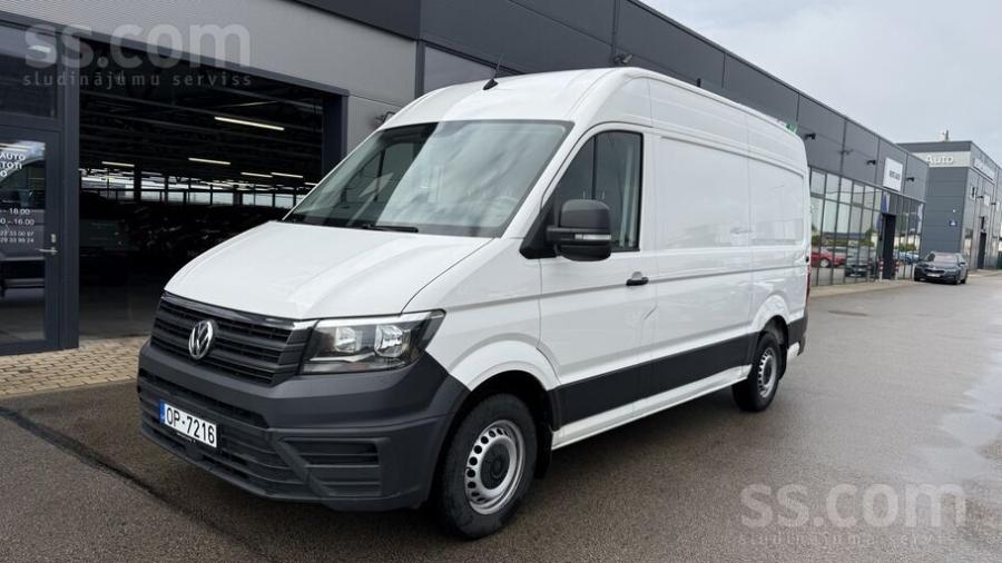 White Volkswagen Crafter 2021 in Riga, with an engine capacity of 2.00 L and mileage of 118 thousand km for 16500 €, photo 1 on AUTOMOTO.COM.LV