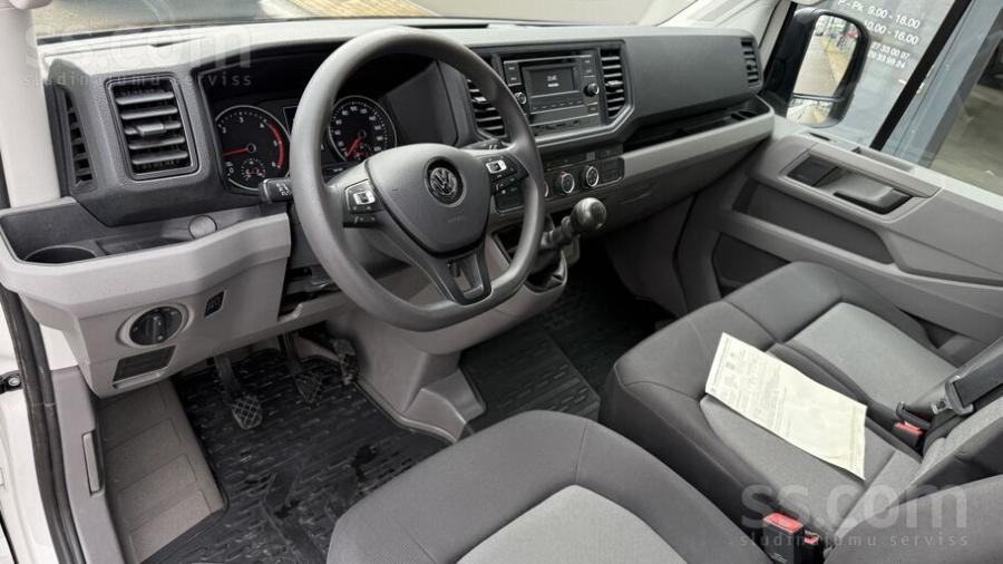 White Volkswagen Crafter 2021 in Riga, with an engine capacity of 2.00 L and mileage of 118 thousand km for 16500 €, photo 14 on AUTOMOTO.COM.LV