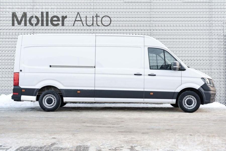 White Volkswagen Crafter 2024 in Riga, with an engine capacity of 2.00 L and mileage of 12 thousand km for 46900 €, photo 5 on AUTOMOTO.COM.LV