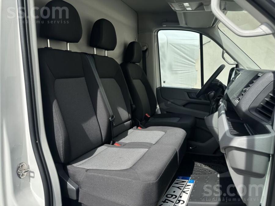 White Volkswagen Crafter 2024 in Riga, with an engine capacity of 2.00 L and mileage of 40 thousand km for 56950 €, photo 19 on AUTOMOTO.COM.LV