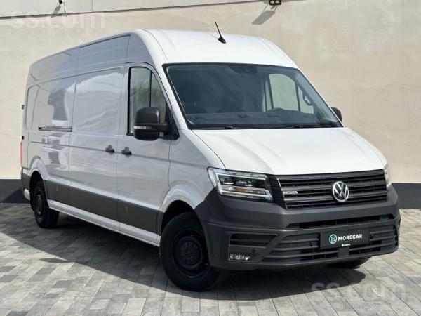 White Volkswagen Crafter 2024 in Riga, with an engine capacity of 2.00 L and mileage of 40 thousand km for 53950 €, photo 3 on AUTOMOTO.COM.LV