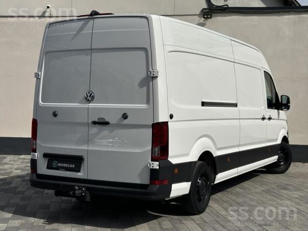White Volkswagen Crafter 2024 in Riga, with an engine capacity of 2.00 L and mileage of 40 thousand km for 53950 €, photo 4 on AUTOMOTO.COM.LV