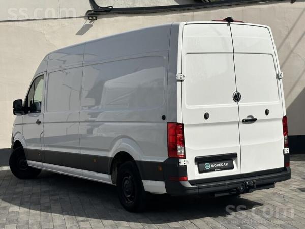 White Volkswagen Crafter 2024 in Riga, with an engine capacity of 2.00 L and mileage of 40 thousand km for 53950 €, photo 6 on AUTOMOTO.COM.LV