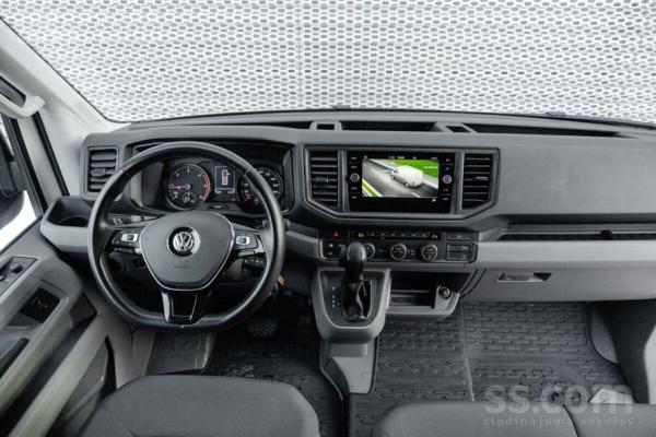 White Volkswagen Crafter 2024 in Riga, with an engine capacity of 2.00 L and mileage of 12 thousand km for 43900 €, photo 6 on AUTOMOTO.COM.LV