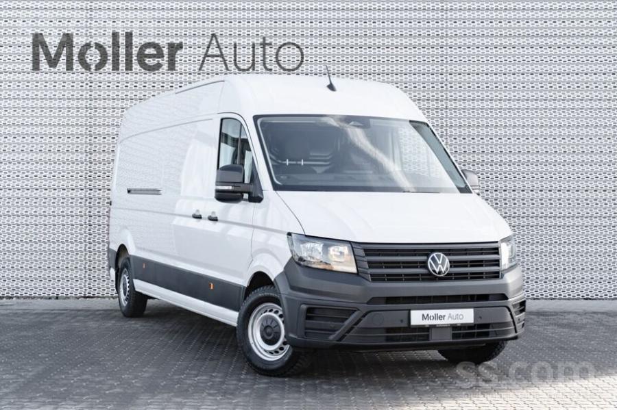 White Volkswagen Crafter 2025 in Riga, with an engine capacity of 2.00 L and mileage of 15 thousand km for 39900 €, photo 6 on AUTOMOTO.COM.LV