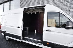 White Volkswagen Crafter 2025 in Riga, with an engine capacity of 2.00 L and mileage of 15 thousand km for 39900 €, photo 7 on AUTOMOTO.COM.LV