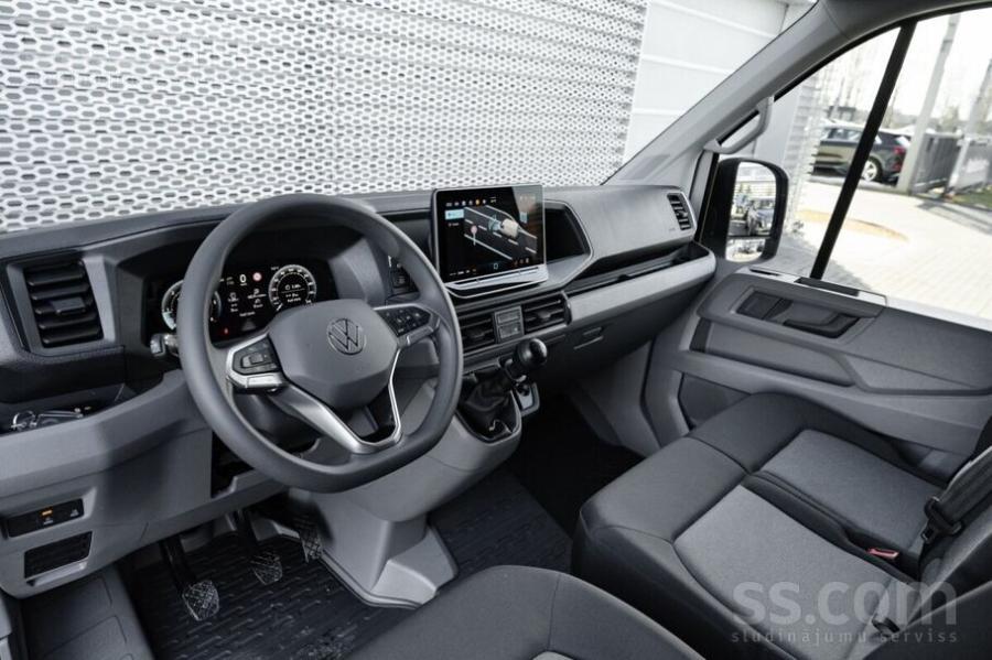 White Volkswagen Crafter 2025 in Riga, with an engine capacity of 2.00 L and mileage of 15 thousand km for 39900 €, photo 11 on AUTOMOTO.COM.LV