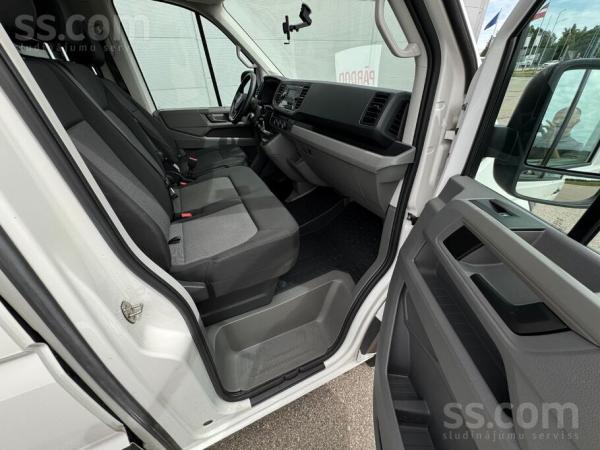 White Volkswagen Crafter 2020 in Riga, with an engine capacity of 2.00 L and mileage of 130 thousand km for 17500 €, photo 9 on AUTOMOTO.COM.LV