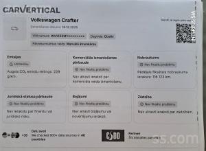 Balts Volkswagen Crafter 2016 Rīga, ar dzinēja tilpumu 2.00 L un nobraukumu 0 tūkst. km par 20449 €, foto 33 vietnē AUTOMOTO.COM.LV