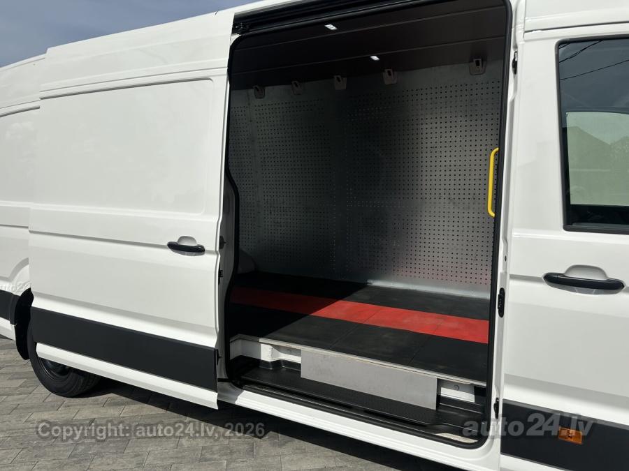 White Volkswagen Crafter 2024 in Riga, with an engine capacity of 2.00 L and mileage of 40 thousand km for 60450 €, photo 21 on AUTOMOTO.COM.LV