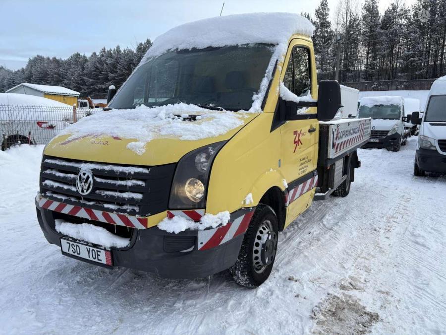 Yellow Volkswagen Crafter 2014 in Vilnius, with an engine capacity of 2.00 L and mileage of 340 thousand km for 5999 €, photo 4 on AUTOMOTO.COM.LV