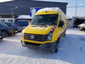 Yellow Volkswagen Crafter 2015 in Kaunas, with an engine capacity of 1.97 L and mileage of 168 thousand km for 11919 €, photo  on AUTOMOTO.COM.LV